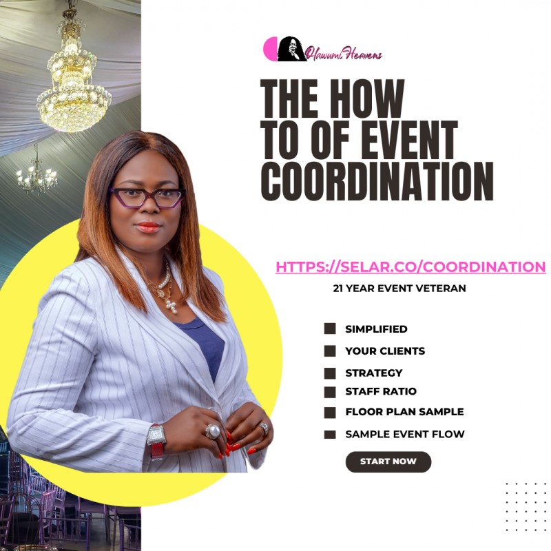 Buy THE HOW TO OF EVENT COORDINATION by Olawumi Heavens on Selar