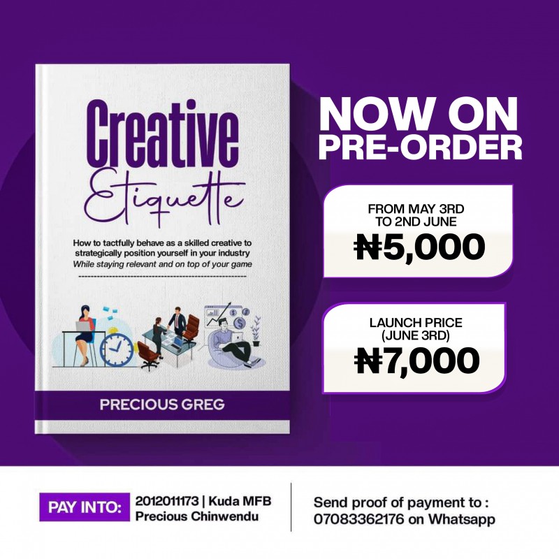 Buy Creative Etiquette by Precious Greg on Selar