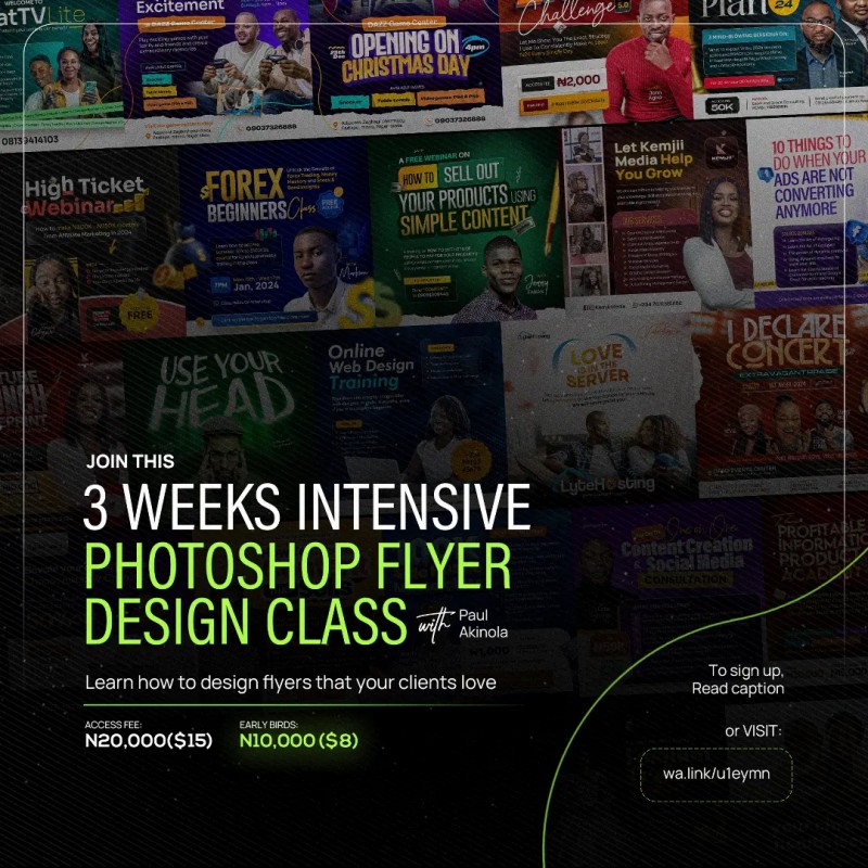 Buy Photoshop Flyer Design Course by Paul Akinola on Selar