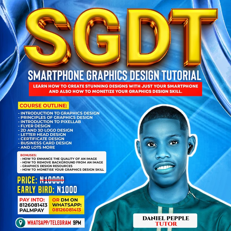 Buy SGDT (SMARTPHONE GRAPHICS DESIGN TUTORIAL) by Pepple Graphics on Selar