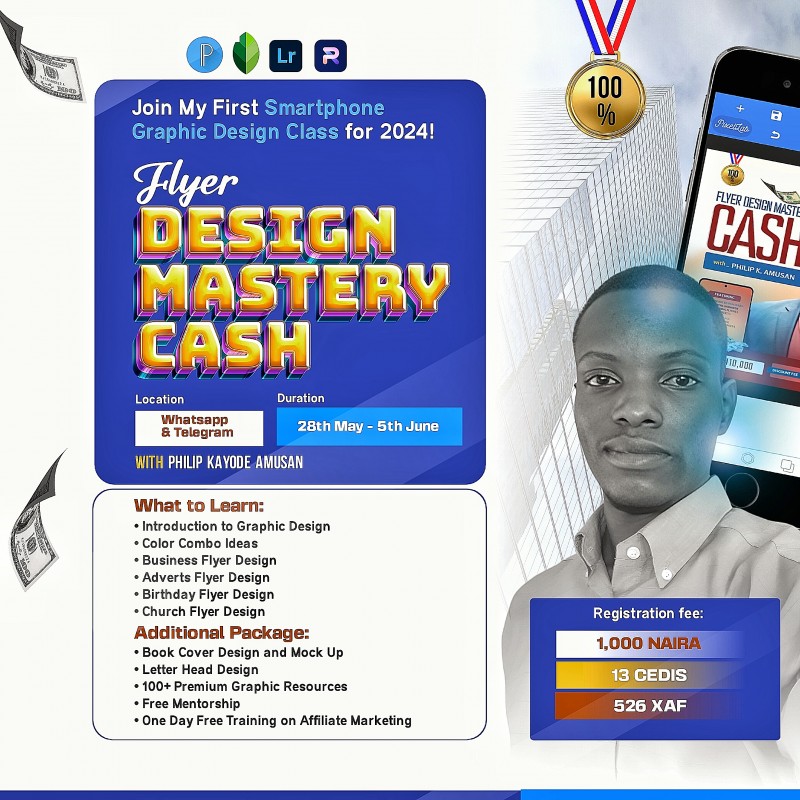 Buy FLYER DESIGN MASTERY CASH by Philip Kayode Amusan on Selar