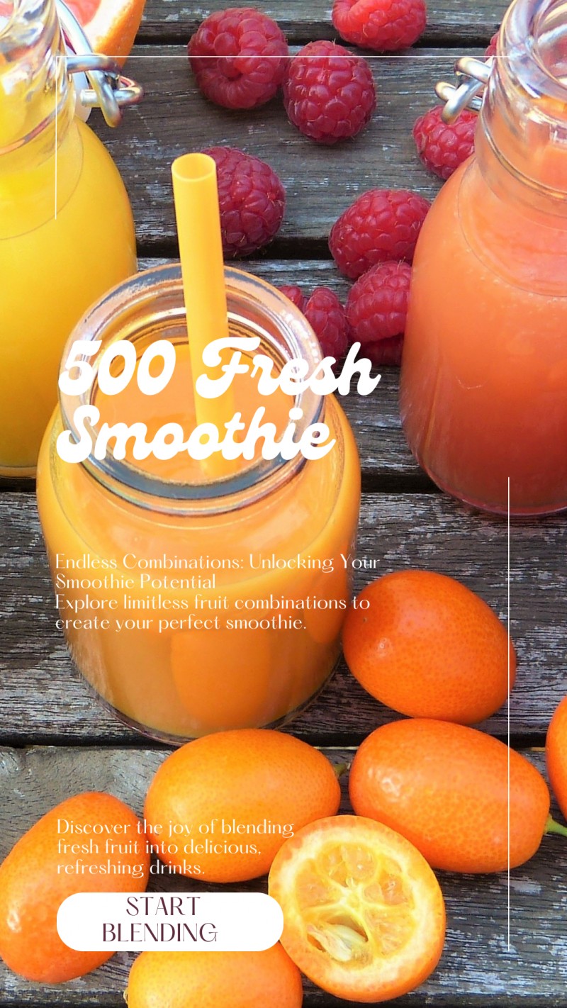 Buy 500 Smoothies & Juices_Discover the joy of blending fresh fruit into delicious by GLOWNDGROW ...
