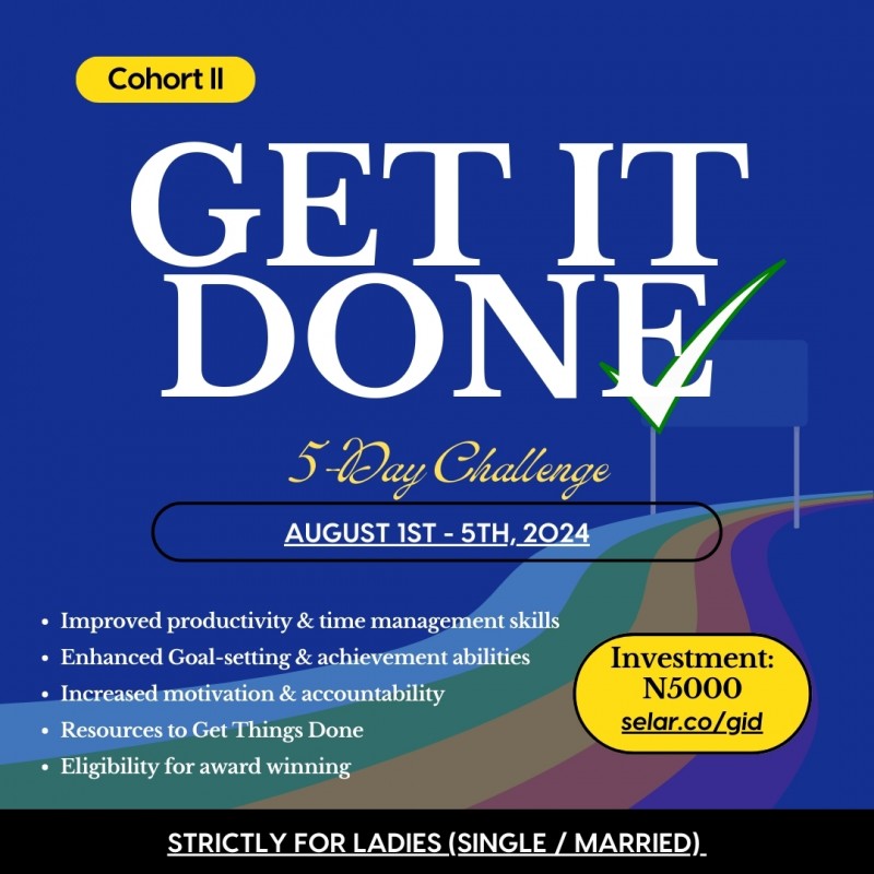 Buy GET IT DONE (GID) CHALLENGE by Phebe Christian on Selar