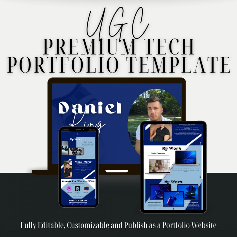 Buy UGC PREMIUM TECH PORTFOLIO TEMPLATES by Oluwadarasimi OLUWAROTIMI ...