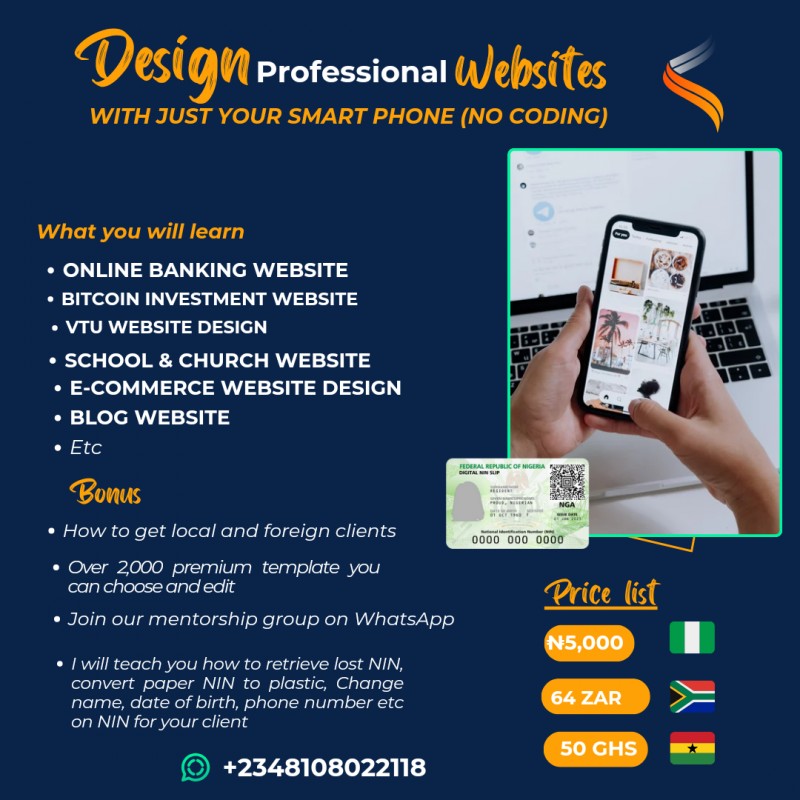 Buy WEBSITE DESIGN COURSE by praizechampion on Selar