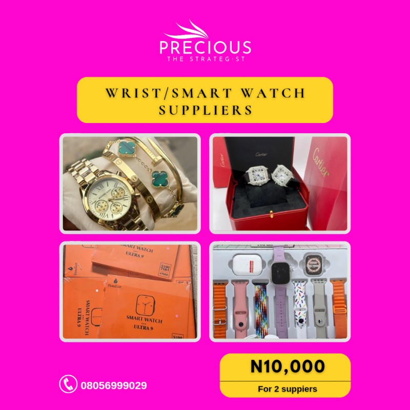 Buy WRIST / SMART WATCH SUPPLIERS by Precious_the_strategist on Selar