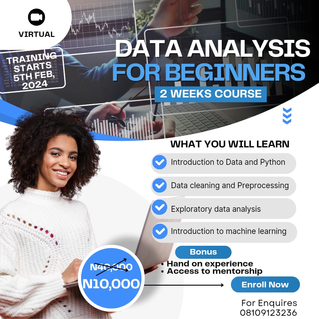 Buy DATA ANALYSIS FOR BEGINNERS by Austin Adetunji on Selar