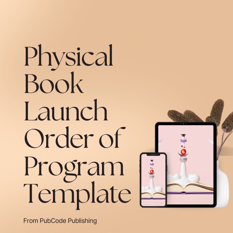Get PHYSICAL BOOK LAUNCH ORDER OF PROGRAM TEMPLATE by PubCode ...