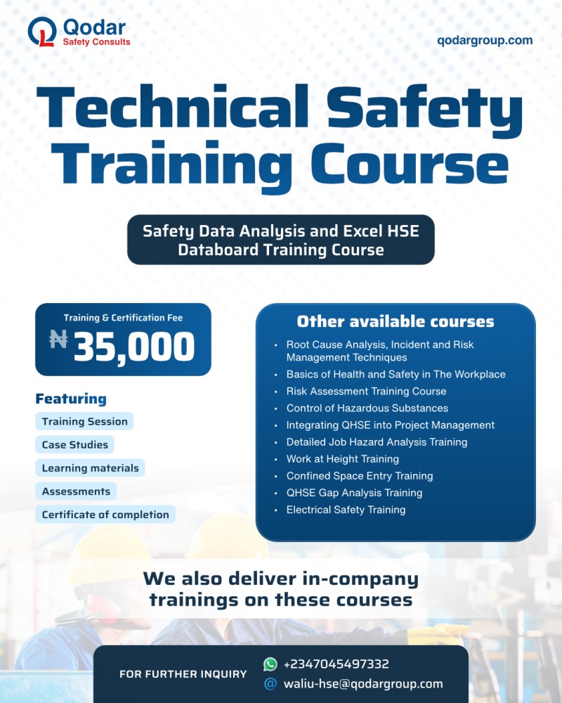 Buy Safety Data Analysis and Excel HSE Databoard Presentation Training ...