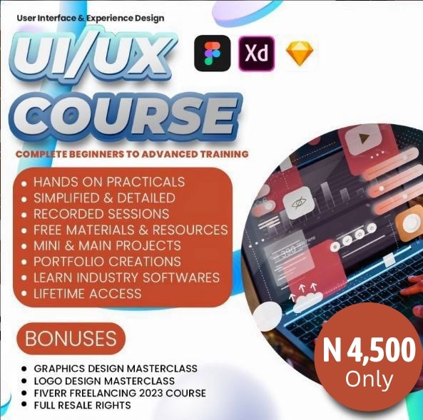 Buy COMPLETE UI/UX MASTERCLASS by Rachy Brands on Selar