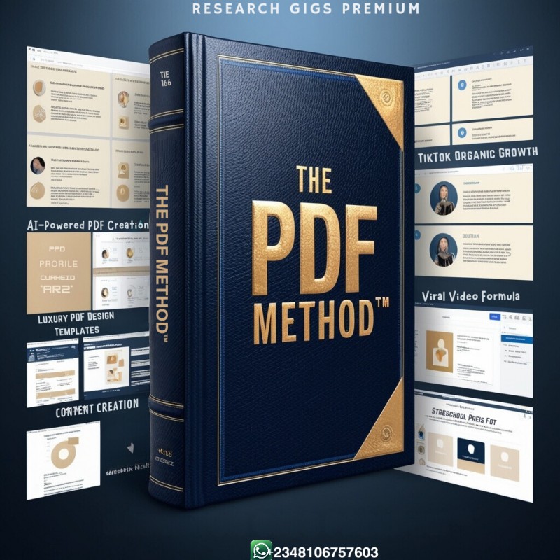 Buy THE PDF METHOD™ by ⌕Research Gigs Academy™ on Selar
