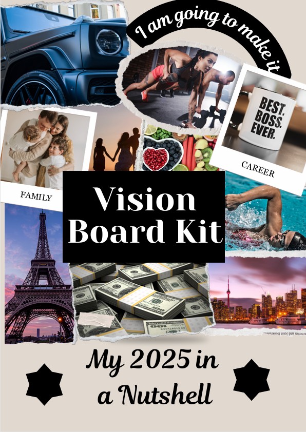 Buy Vision Board Kit - My 2025 in a Nutshell by Rinaelim Resources on Selar