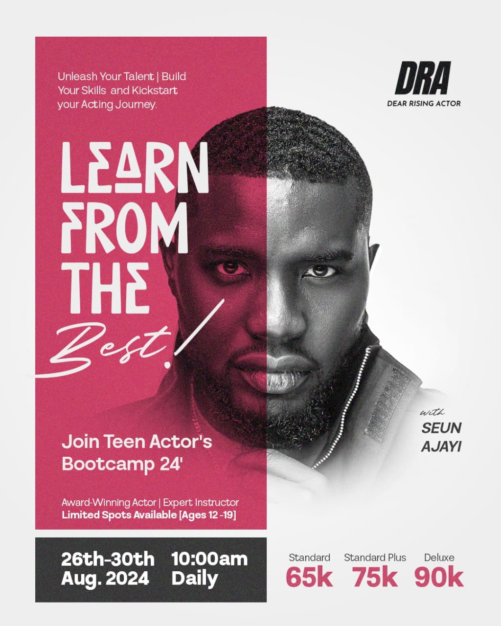 Buy Teen Actor's Bootcamp with Seun Ajayi by Seun Ajayi on Selar