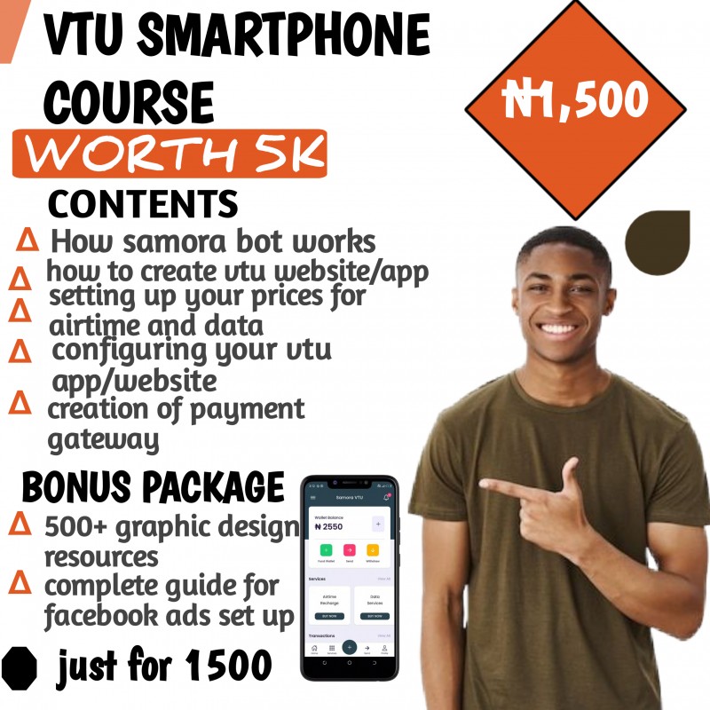 Buy How to create your vtu website/app by Friday Samuel on Selar