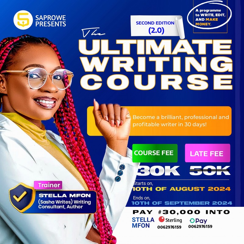 Buy THE ULTIMATE WRITING COURSE by Stella Mfon (Sasha Writes) on Selar