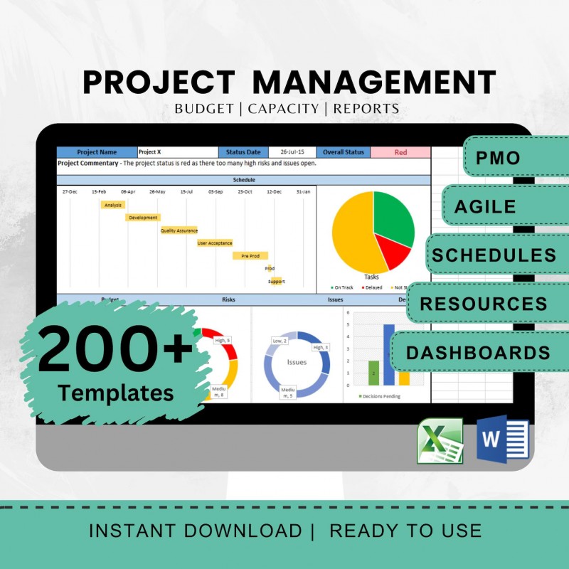 Buy Ultimate 200+ Project Management Templates. by Moshood on Selar