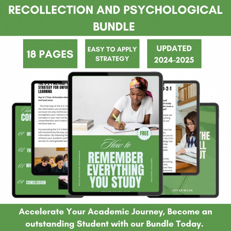 Buy How to remember everything you study using the 3-2-1 method by Smart Study Hub on Selar