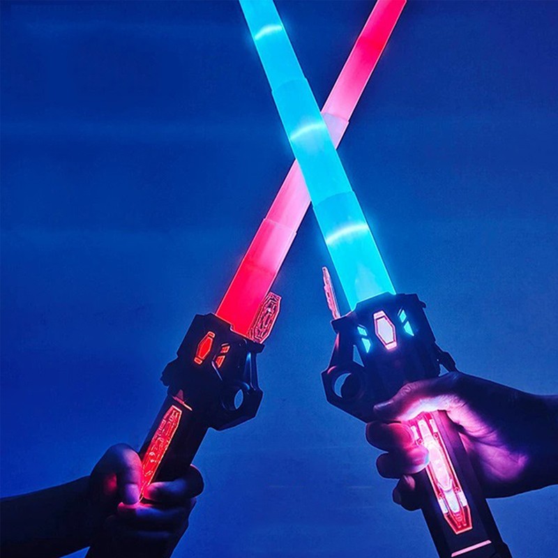 Buy 7 Colors Retractable Luminous Glowing Lighting Sword- USB Charging ...