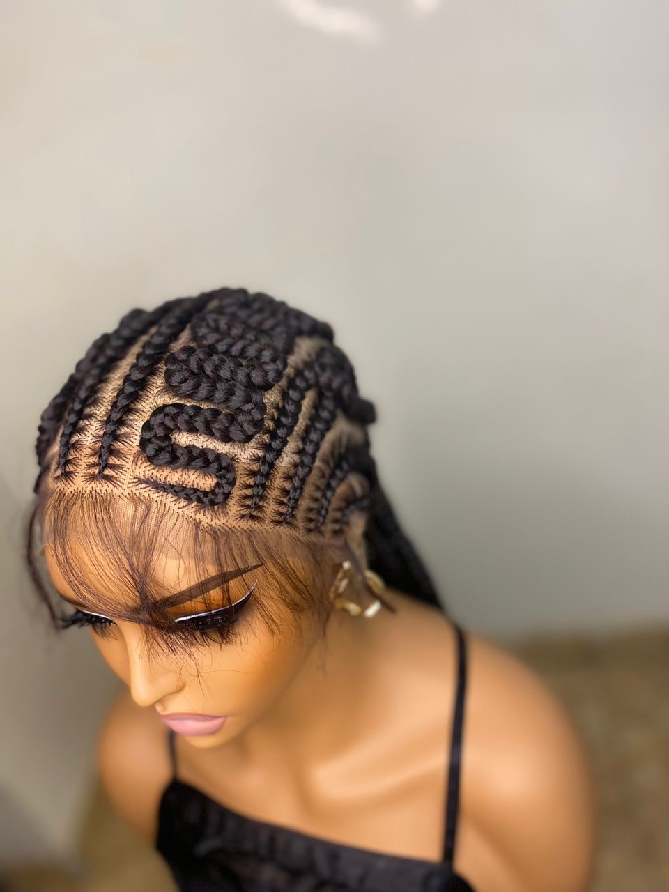 Buy Yimi stitch braid on a human hair full lace wig by Soofine Beauty ...