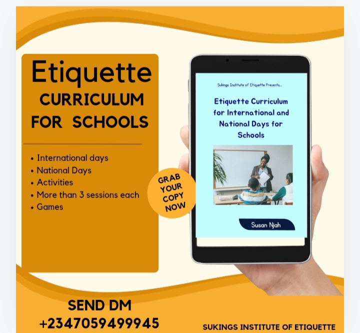 Buy Etiquette Curriculum for both International and National Days by ...