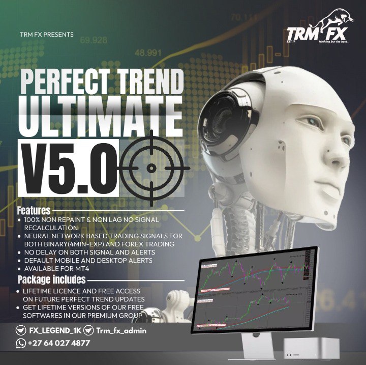 Buy TRM_FX PERFECT TREND ULTIMATE V5 MT4 by TRM FX on Selar