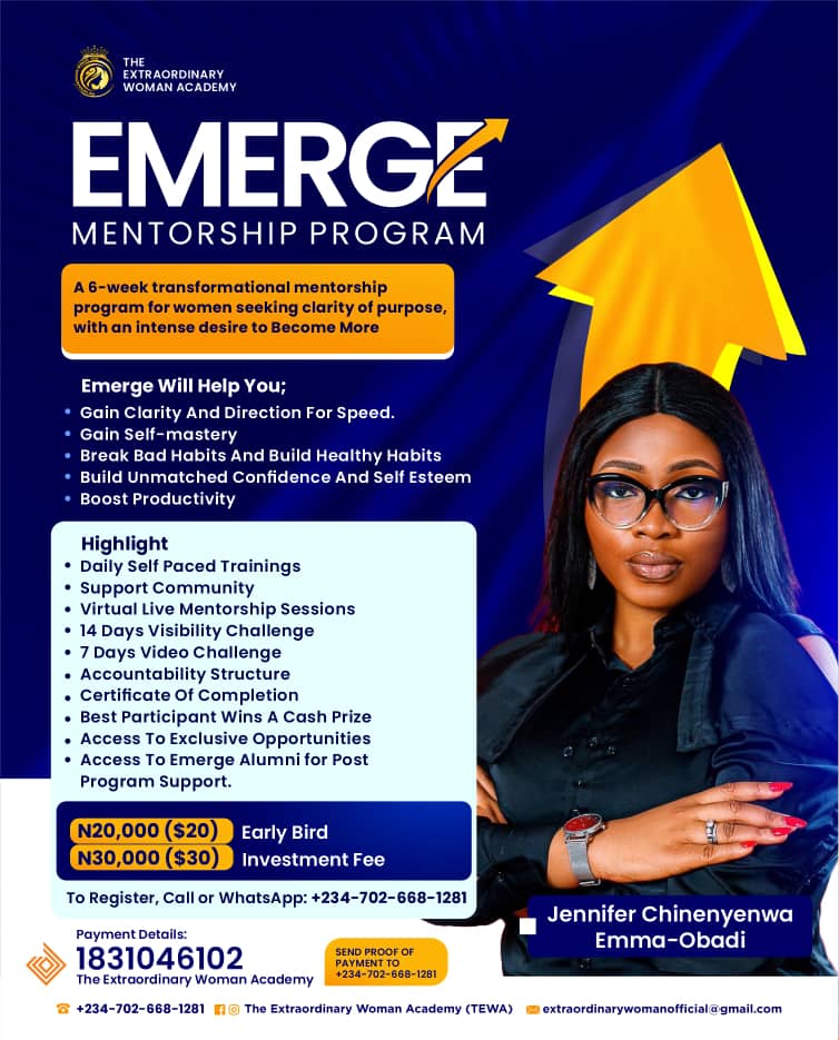 Buy EMERGING WOMAN'S COURSE by The Extraordinary Woman Academy on Selar