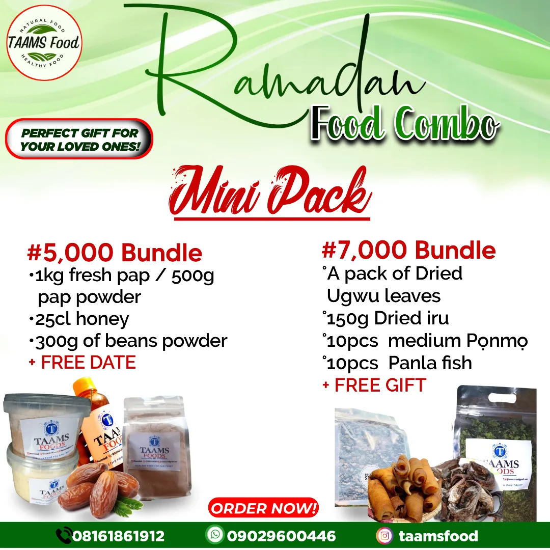 Buy RAMADAN MINI PACK by Taamsfood on Selar