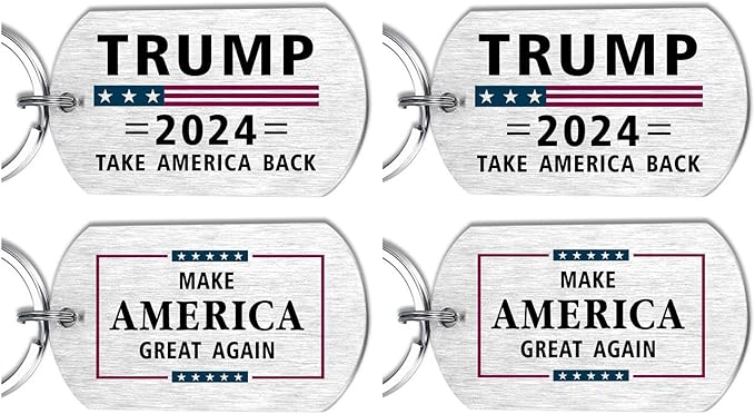 Buy Trump 2024 Flag Keychain Donald Trump Merchandise Gifts - Make ...