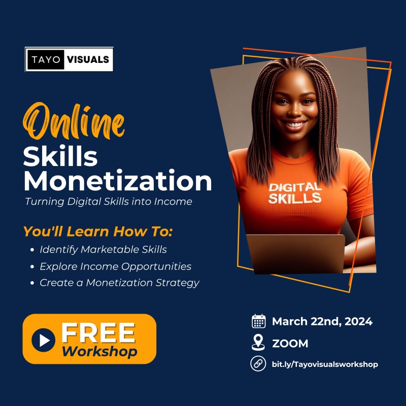 Get Online Skills Monetization Workshop by Tayo Richards on Selar