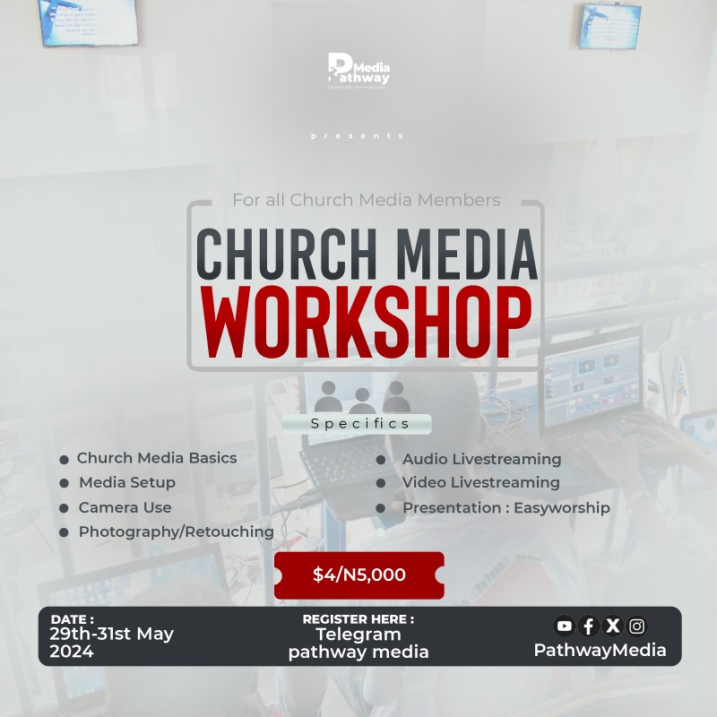 Buy Church Media Workshop (Pathway Media) by Olu Creative Concept on Selar