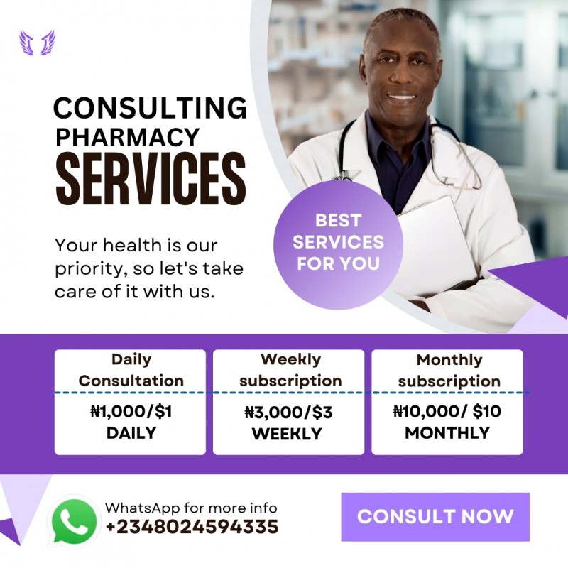 Subscribe Consulting Pharmacy Services- SUBSCRIPTION by Osagioduwa Violet on Selar