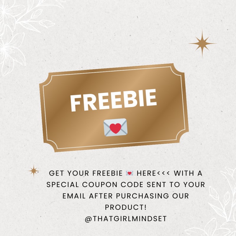 Buy Freebie💌 with special coupon code! by Thatgirlmindset on Selar