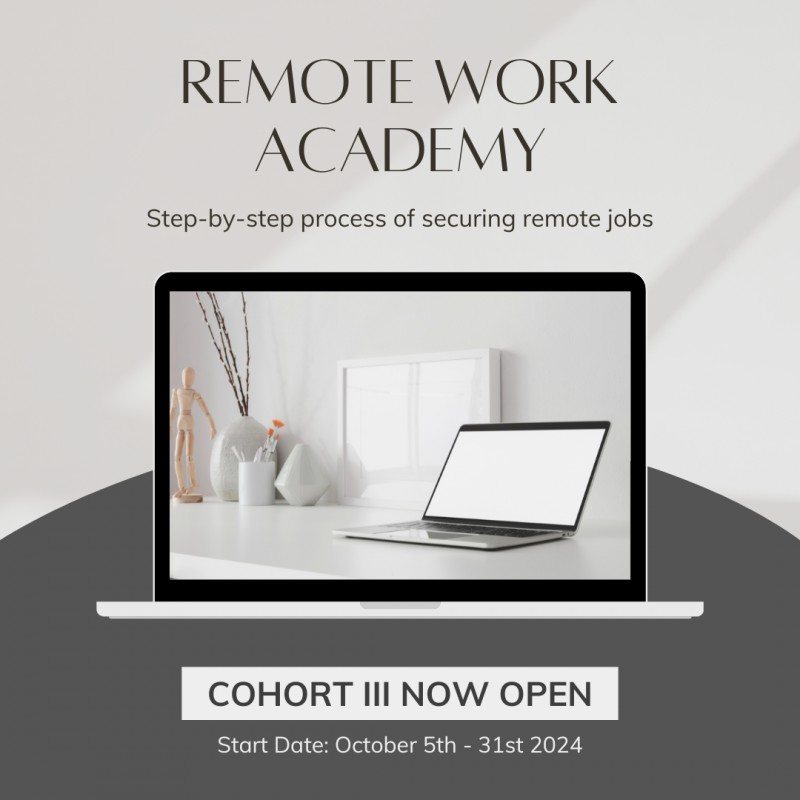Get Remote Work Program Cohort 3 by AliceTheTechyChef on Selar