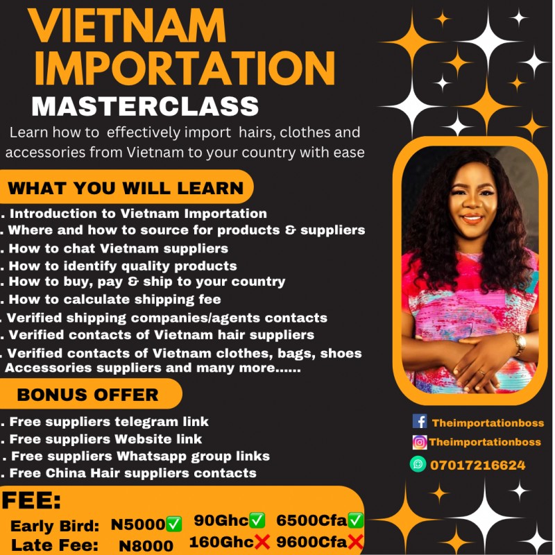 Buy VIETNAM IMPORTATION MASTER CLASS by TIB ACADEMY on Selar
