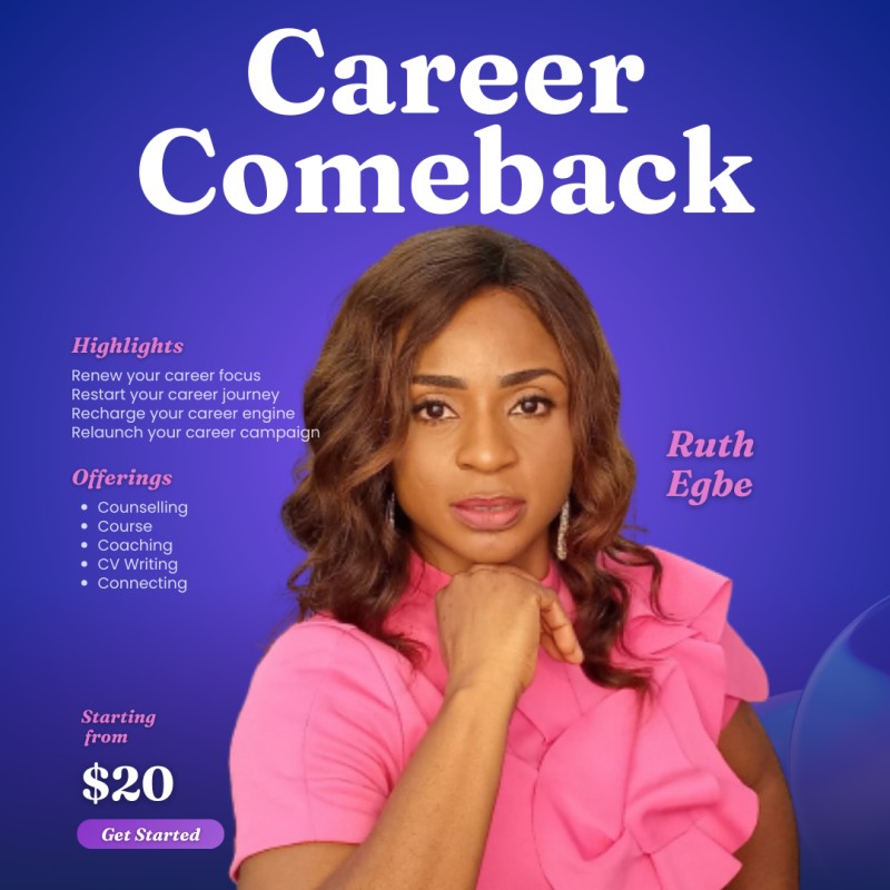 Buy Career Comeback Counselling by Ruth Obi-Egbe on Selar