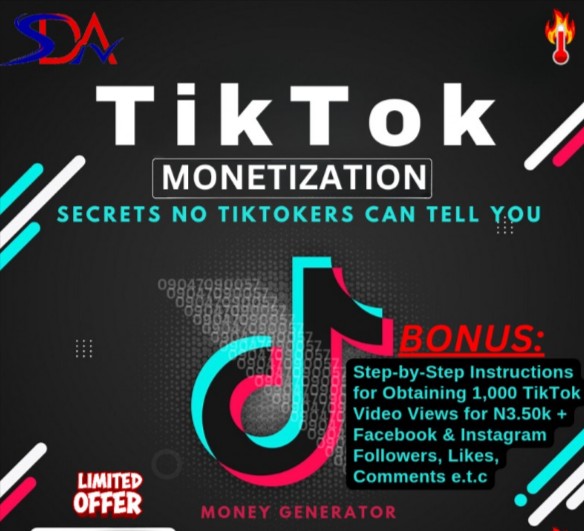 Buy Learn How To Make a Minimum of N100k In 30days with TikTok Videos ...
