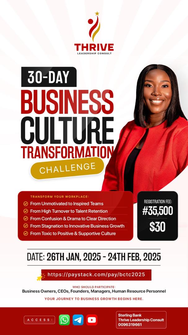 Buy THE CULTURE CHALLENGE by Thrive Leadership Consult on Selar