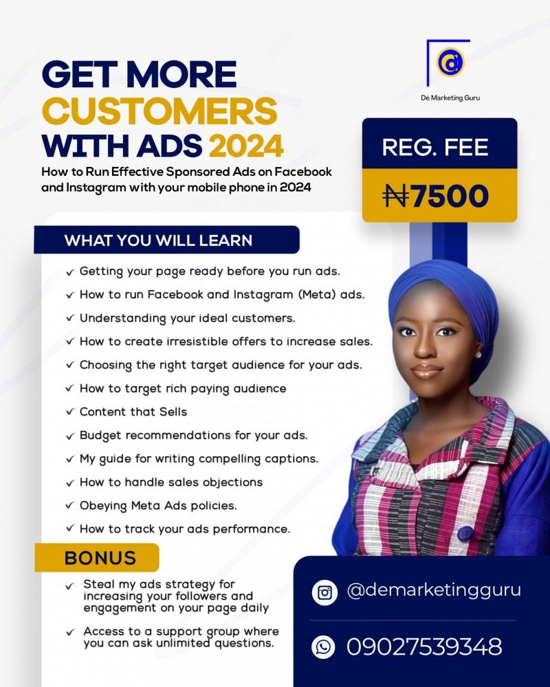 Buy Get More Customers With Ads by Sabtiyyah Dan’Azumi on Selar.co