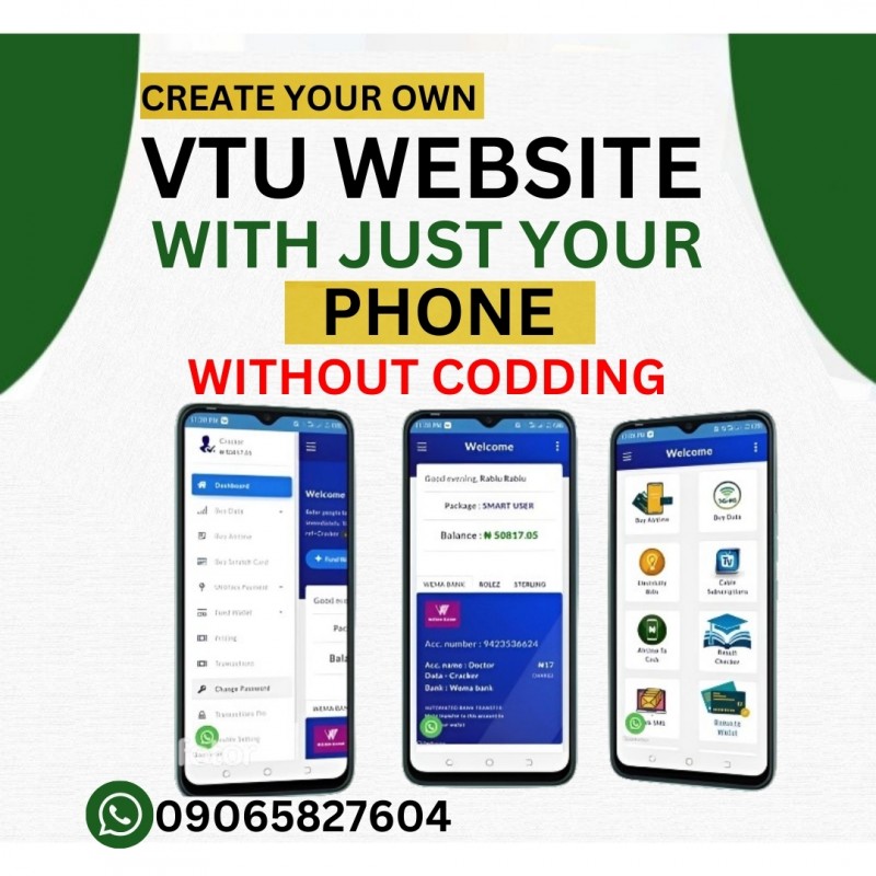 Get LEARN TO CREATE YOUR OWN VTU WEBSITE BY YOURSELF USING YOUR SMARTPHONE by Tochi Media on Selar