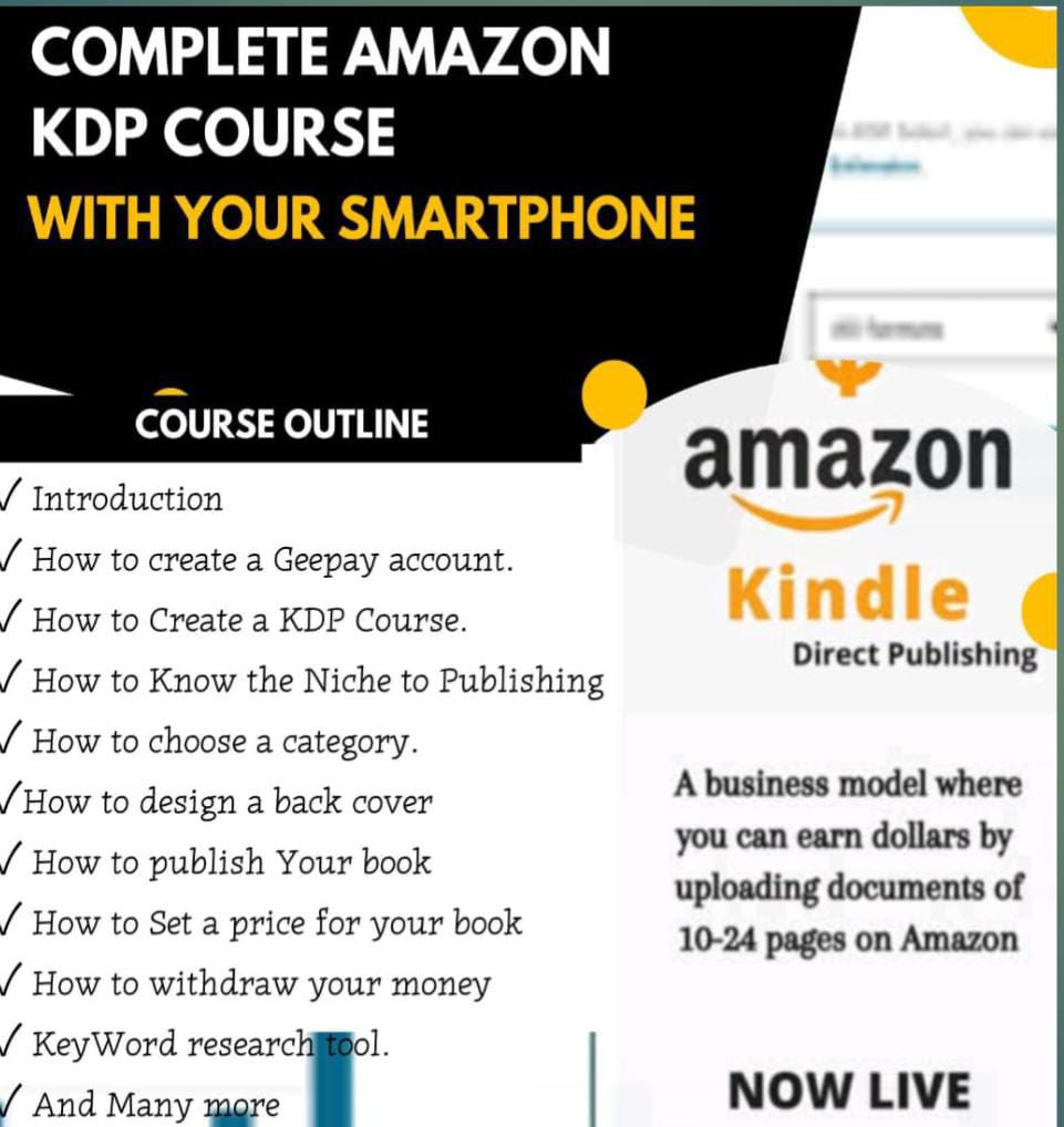 Buy COMPLETE AMAZON KDP COURSE by Passive income on Selar