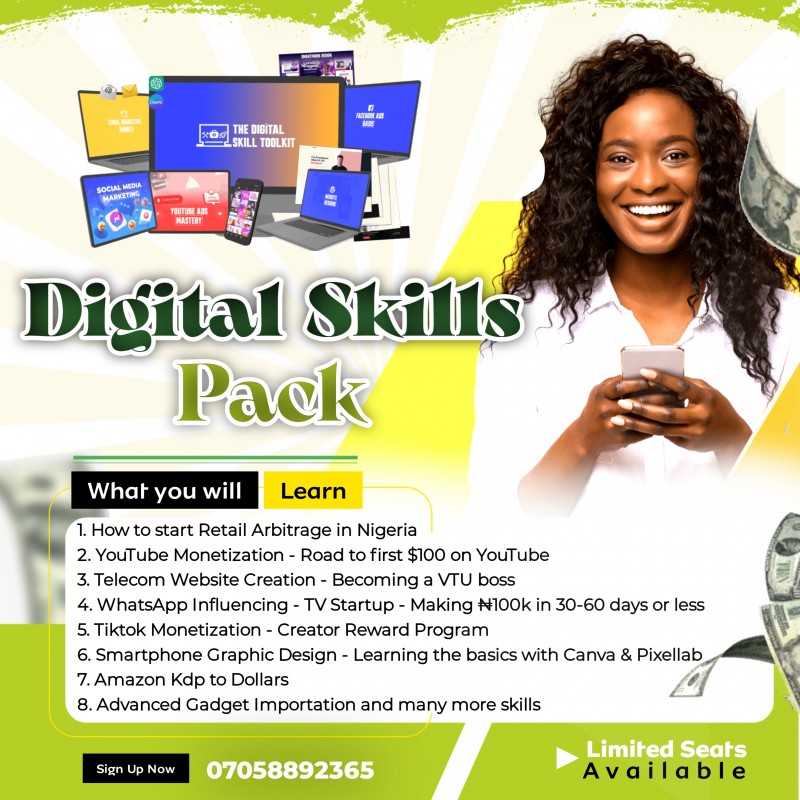Buy DIGITAL SKILLS PACK by Tolu.IO on Selar