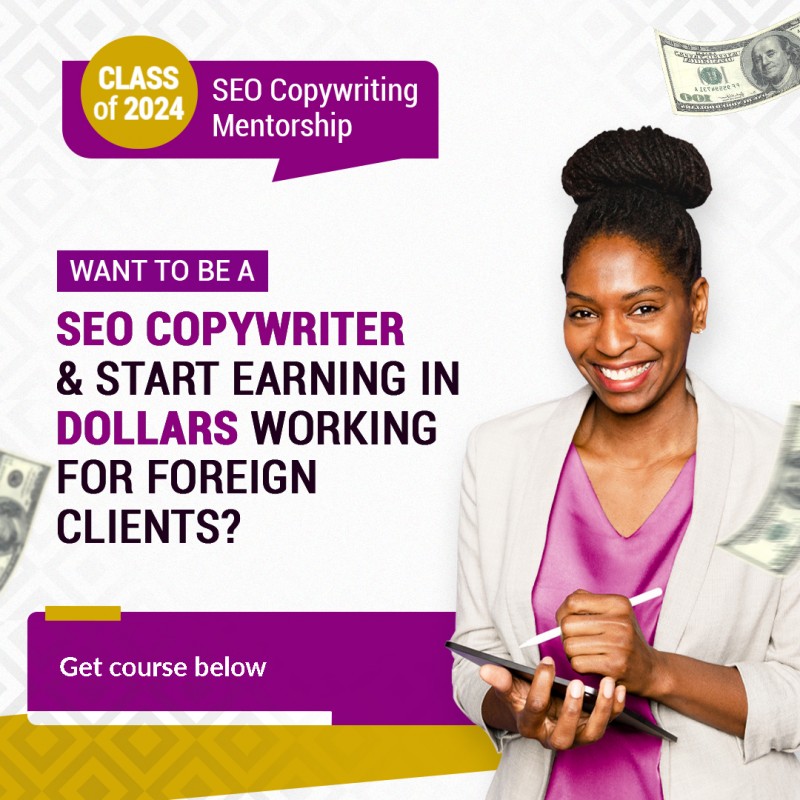 Buy SE0 Copywriting Course ( + Sales Copywriting, Facebook ads & Upwork Success) by Tolulope ...
