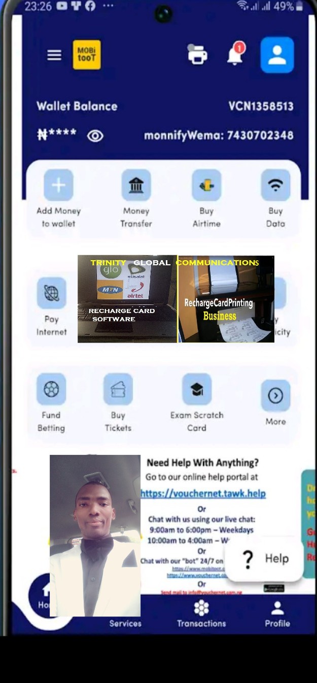 Buy SMARTPHONE RECHARGE CARD PRINTING BUSINESS by TRINITY GLOBAL COMMUNICATIONS on Selar