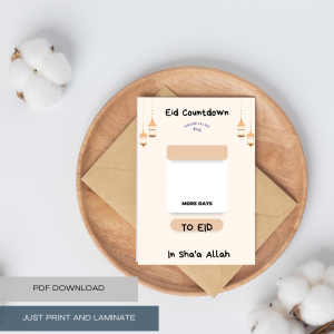 Get EID Countdown Printable by Aisha Ahmed on Selar