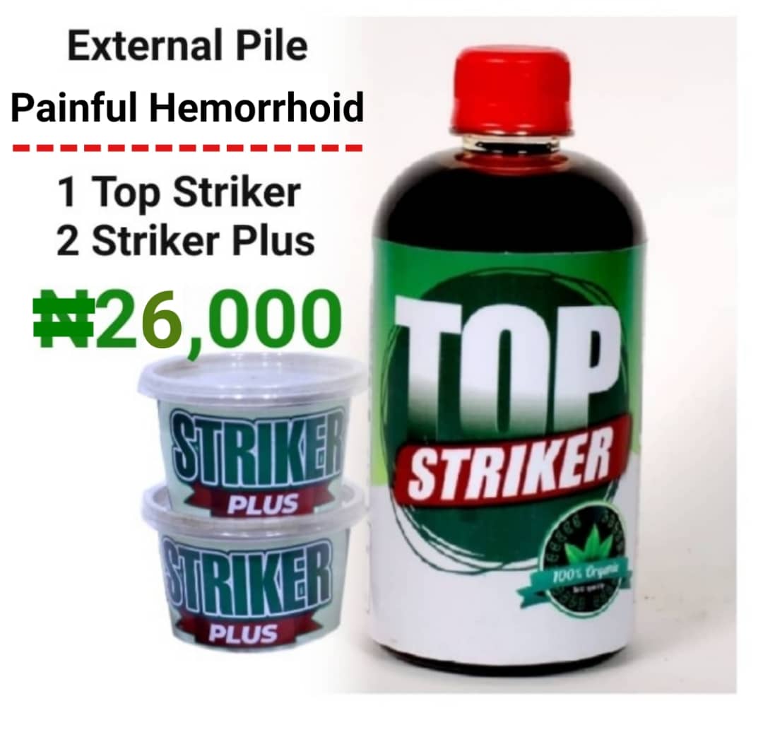 Buy TOP STRIKER & STRIKER PLUS (Pile & Hemorrhoids Solution) by Olabode ...