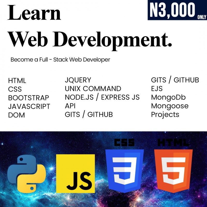 Buy FULL-STACK WEB DEVELOPMENT by Excel and Earn on Selar
