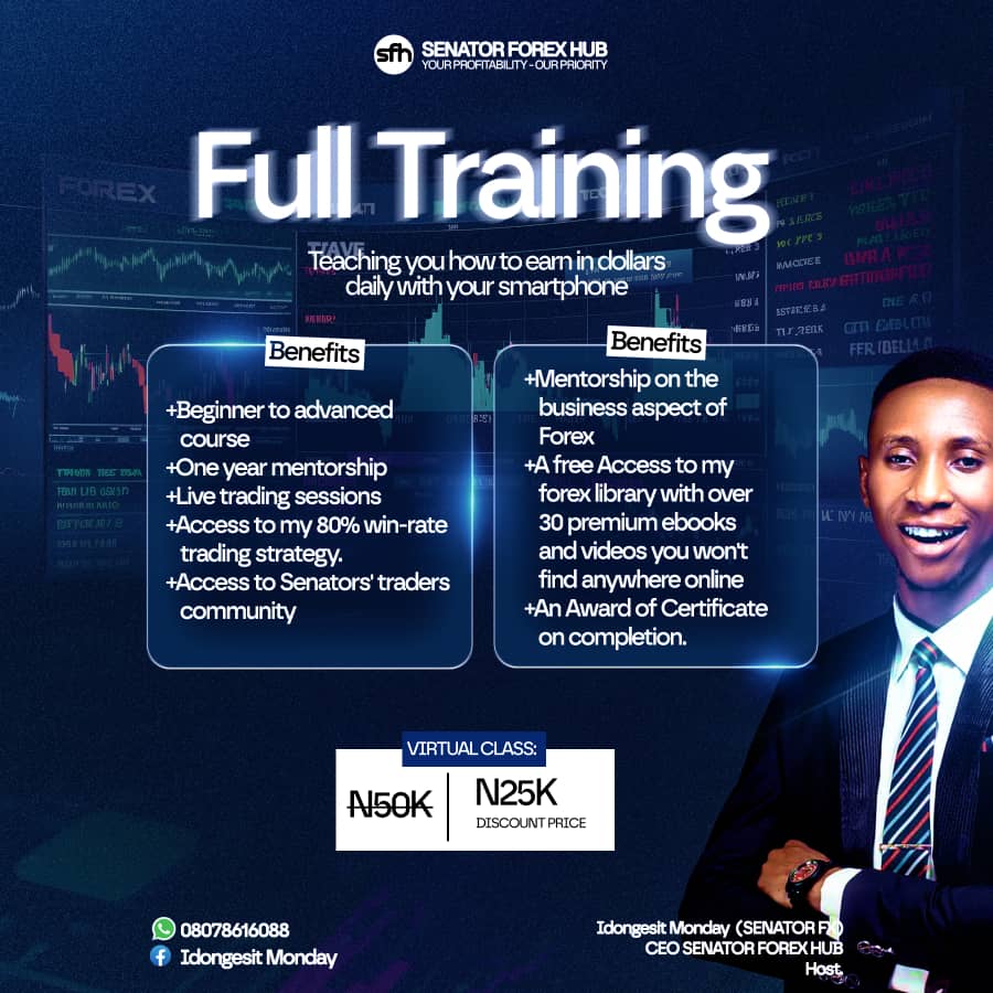 Buy SENATOR FOREX HUB MASTERCLASS by Usen Uforo on Selar
