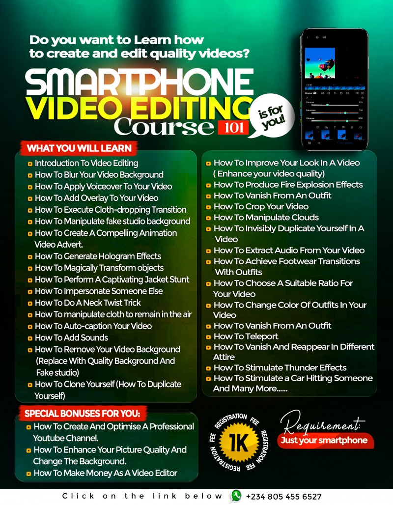 Buy SMARTPHONE VIDEO EDITING 101. by Victoria Utin on Selar