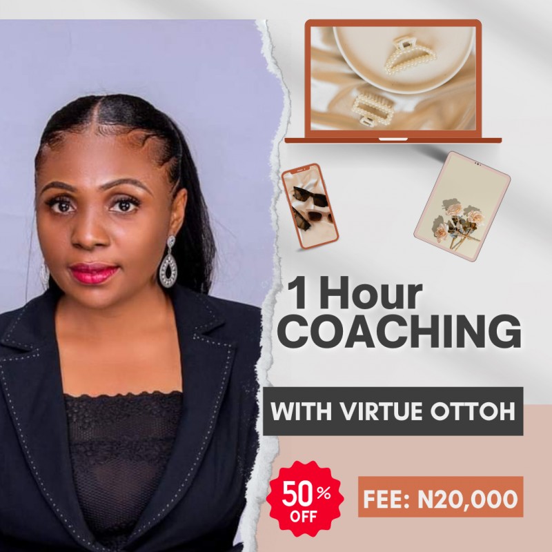Buy One Hour Coaching with Virtue Ottoh by Virtue Ottoh on Selar