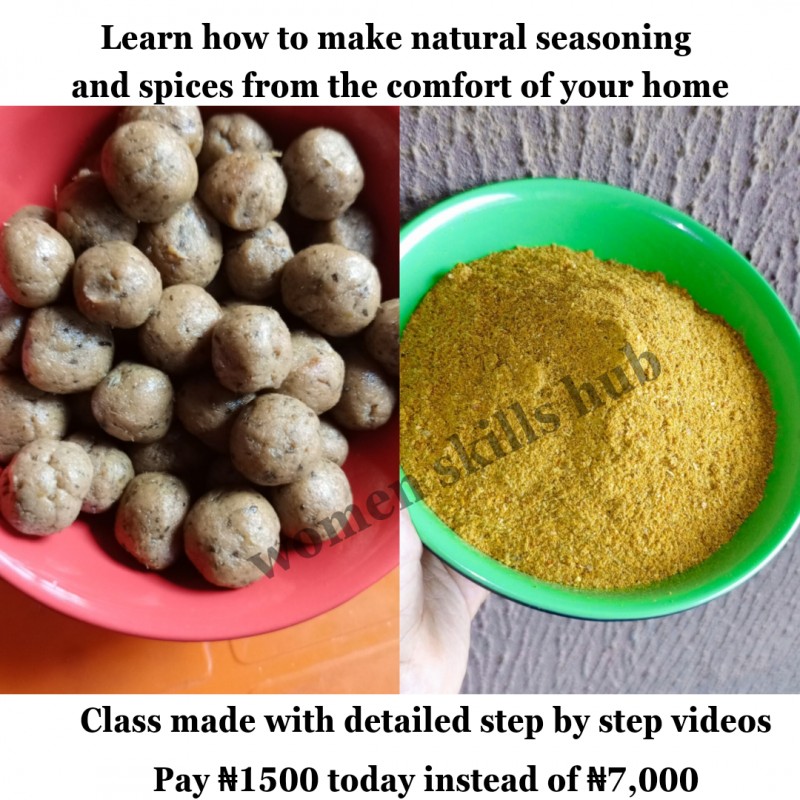 Buy Natural Seasoning and Spices Class by Women Skills Hub on Selar